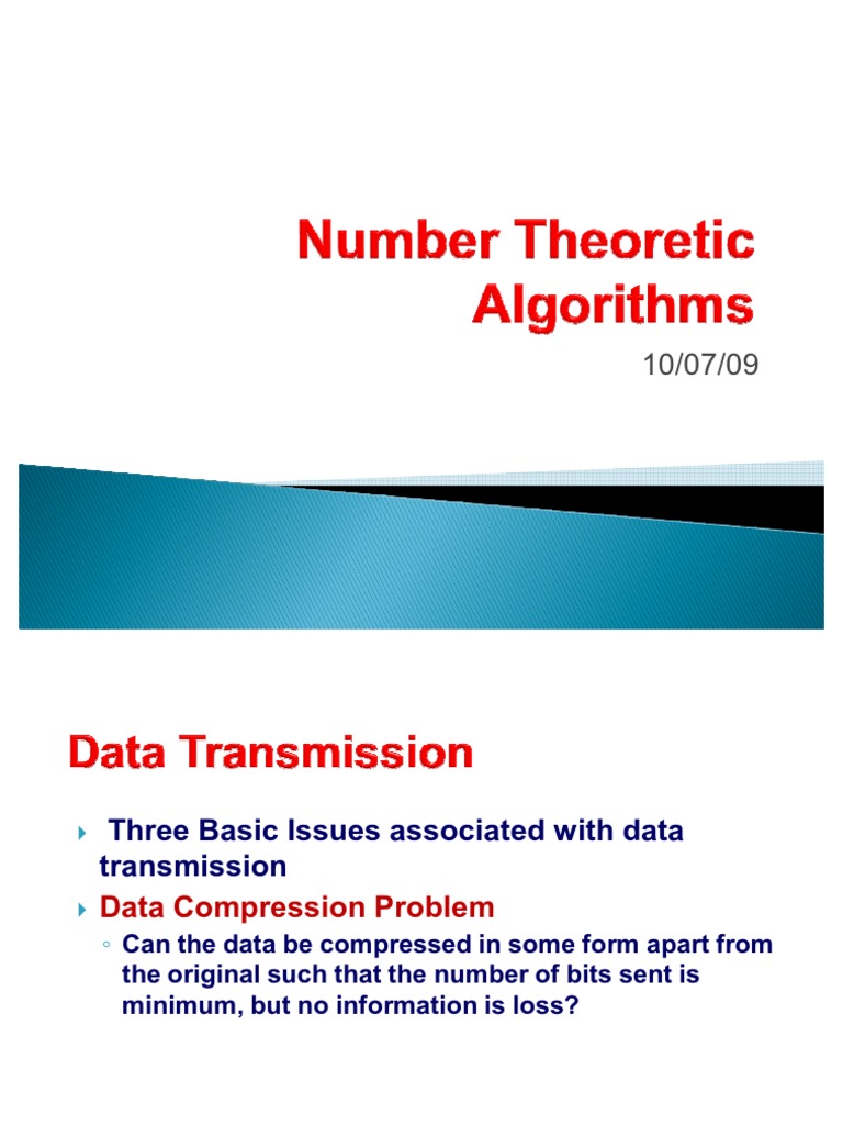 Number Theoretic Algorithms Pdf Public Key Cryptography Time Complexity