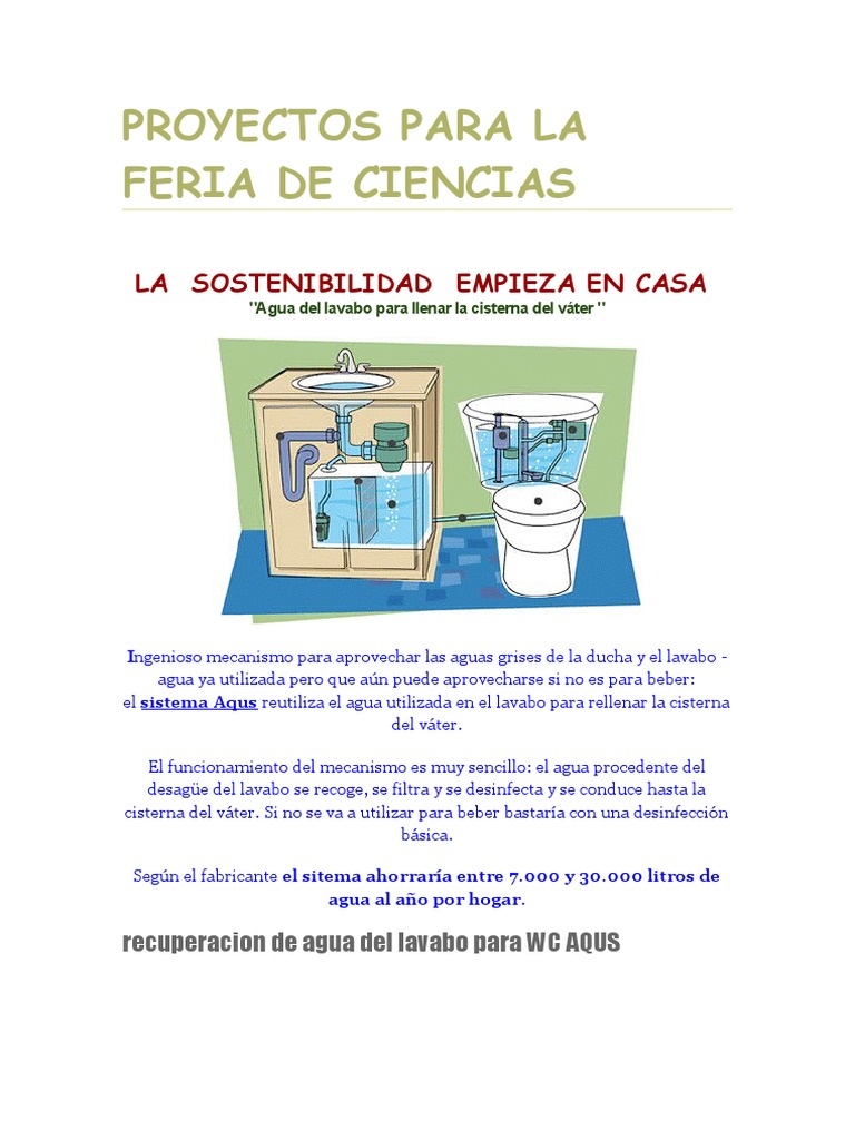 Proyectos para La Feria de Ciencias | PDF | Agua