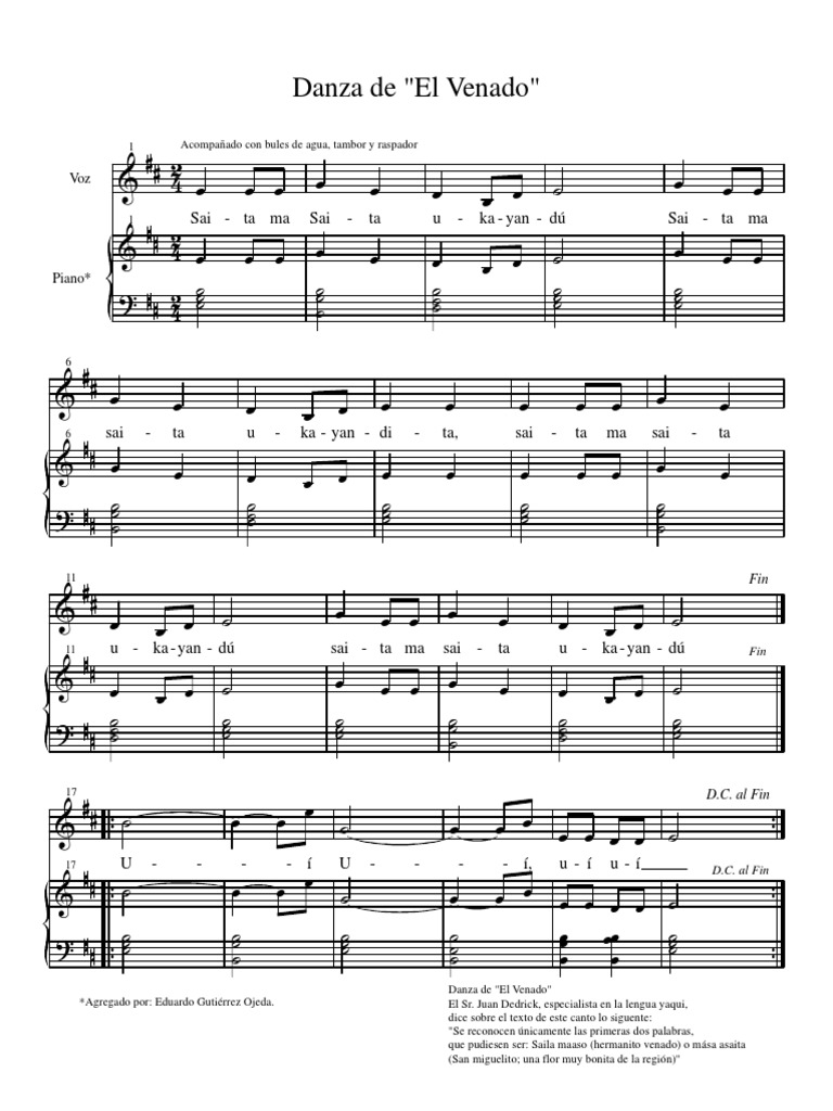 06-Danza de El Venado | PDF