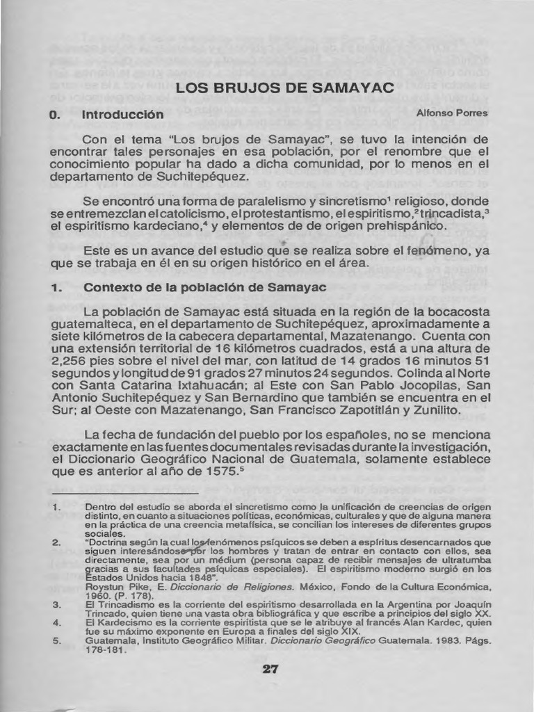 Los Brujos de Samayac: Sincretismo y Prácticas | PDF | Brujería ...