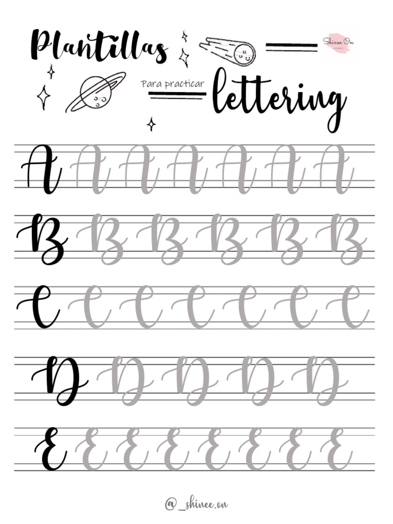 Lettering para Practicar | PDF