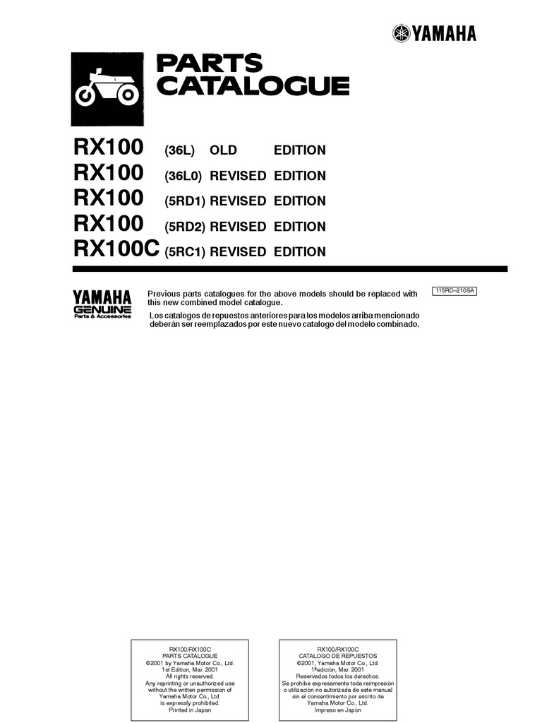 Manual RX 100 | PDF | Screw | Piston