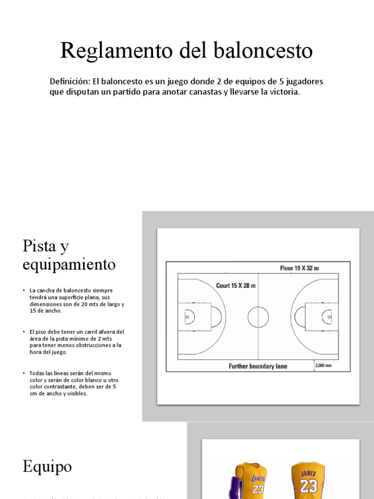 Reglamento Del Baloncesto | PDF | Deportes | Deportes de equipo