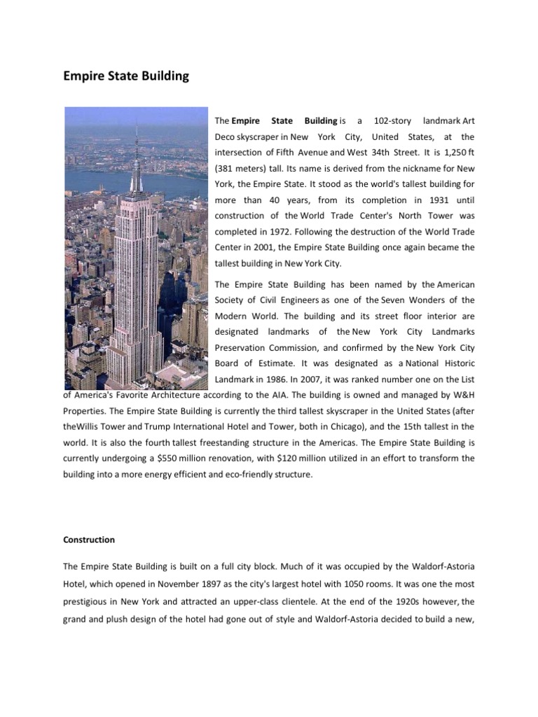 Empire State Building | PDF
