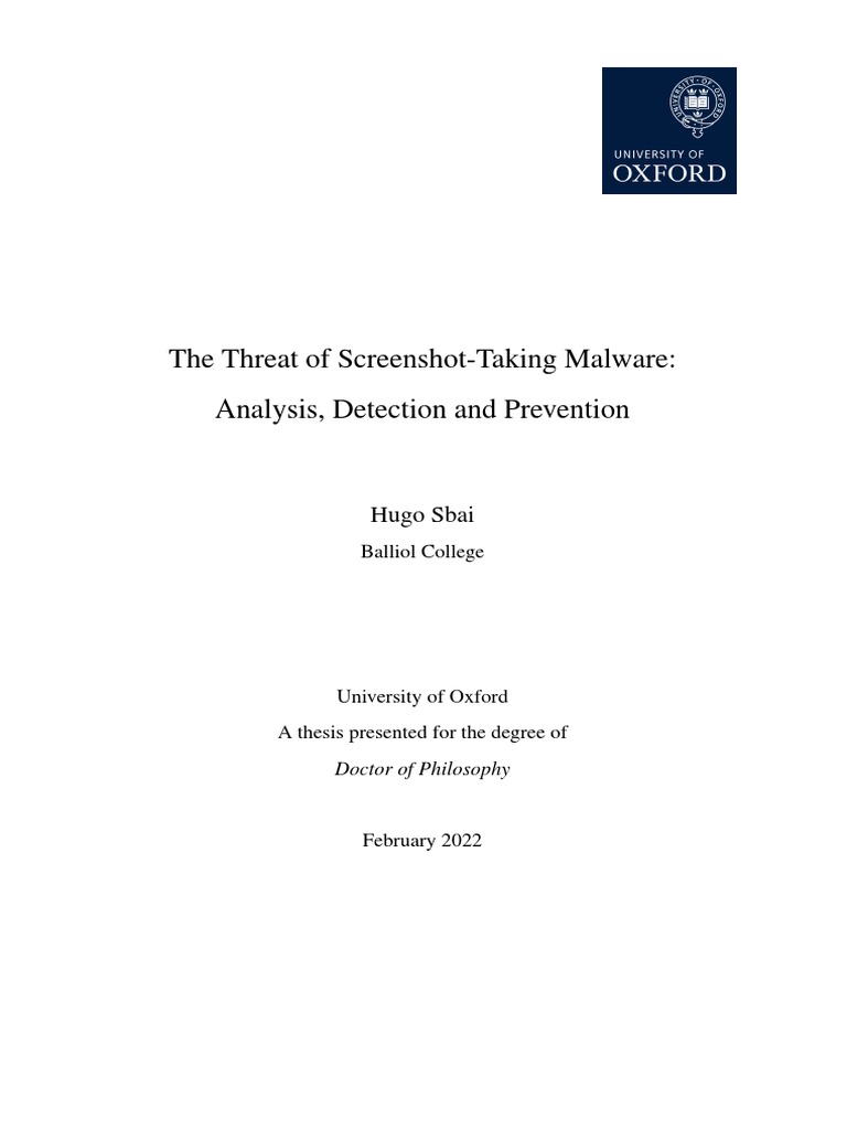 The Threat Of Screenshot Taking Malware Analysis Detection And