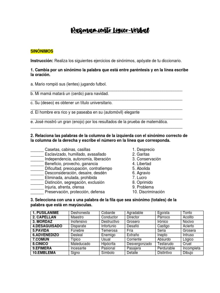 Razonamiento Lógico | PDF