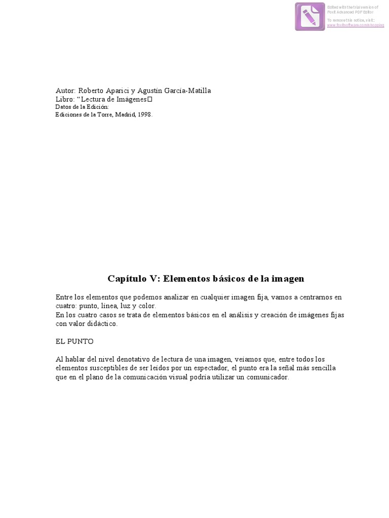 APARICI Roberto y GARC A MATILLA Agust N Cap Tulo 5 C Mo Vemos Las Im Genes | PDF | Color ...