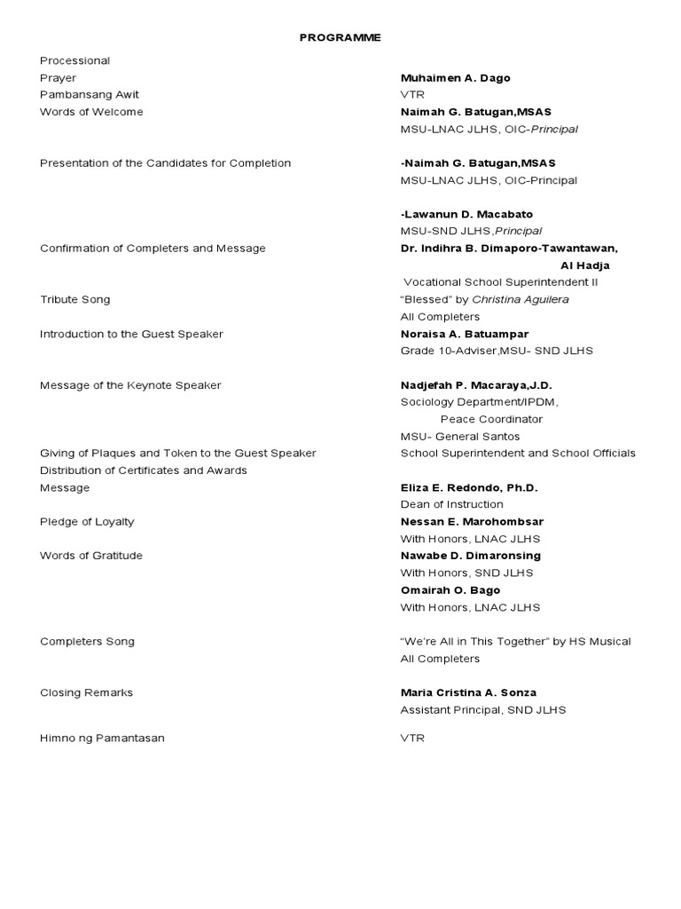 Moving Up Programme 2022 | PDF