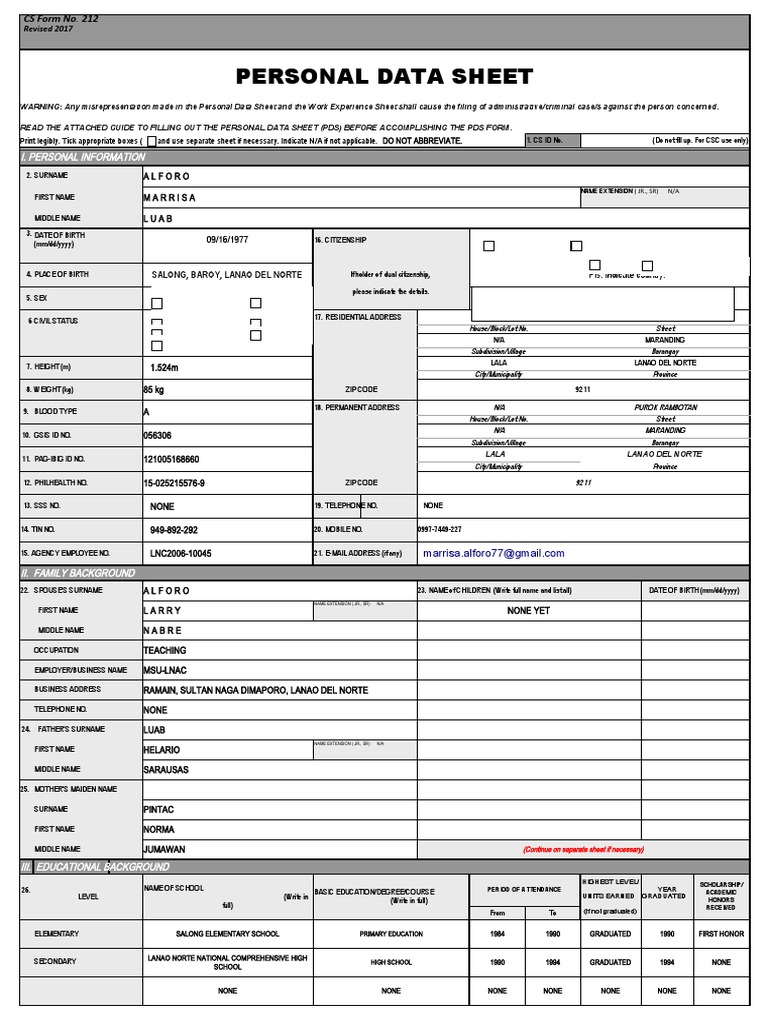 Marrisa PDS 2022 | PDF