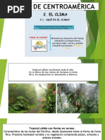 Climas de Centroamérica: Tipos y Características | PDF | Zona tropical ...