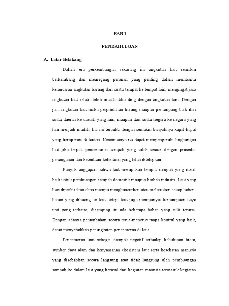 Tinjauan Garbage Management Di Atas Kapal MT B Star | PDF | Sains ...