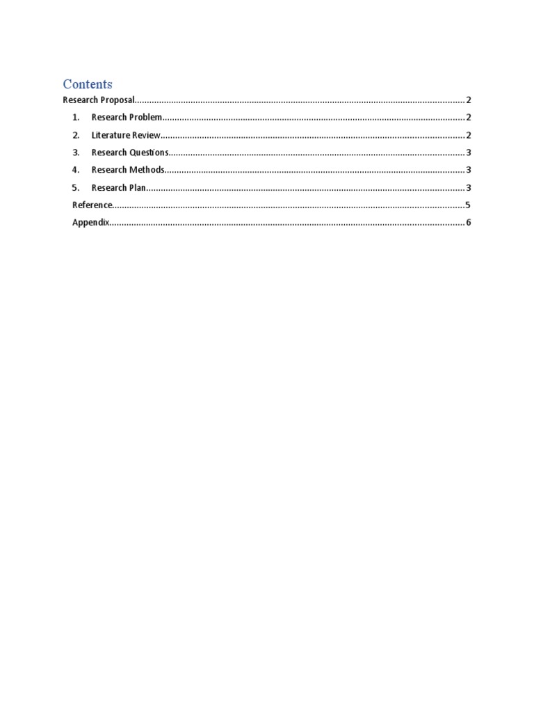 Research Proposal Template | PDF