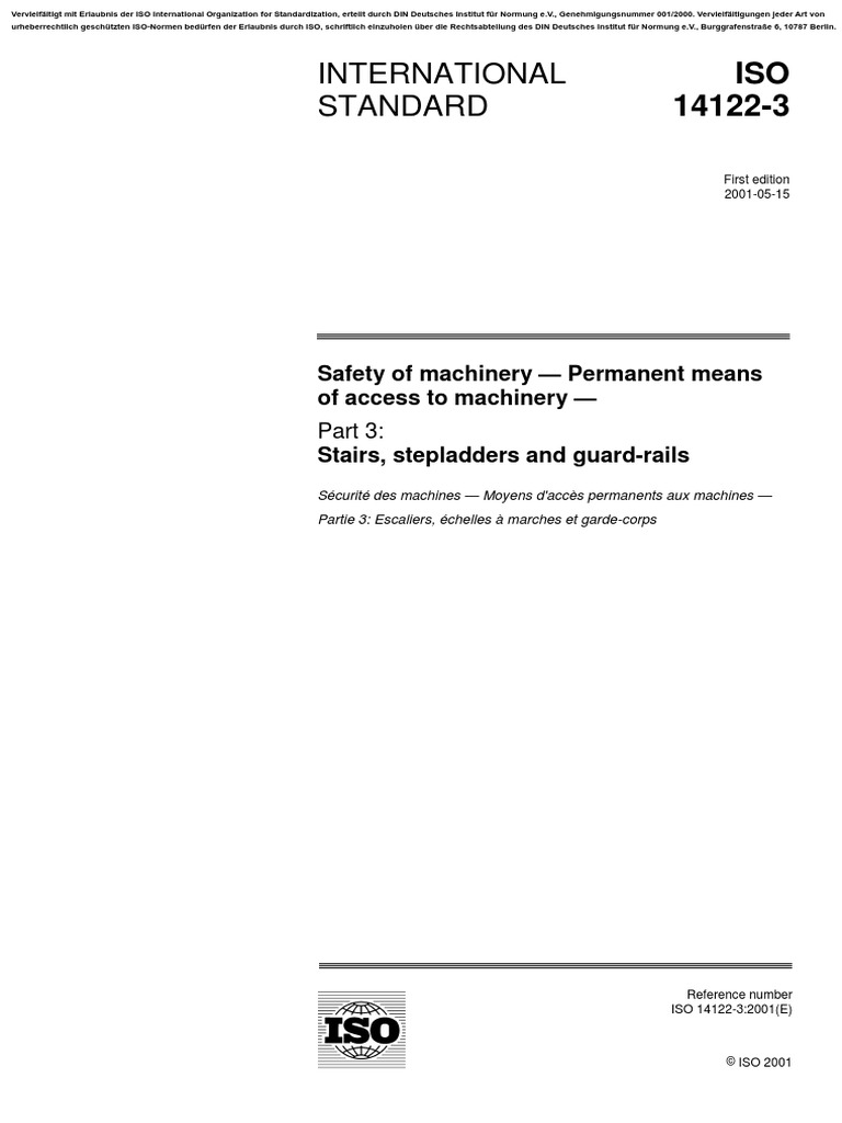 Stairs - Ladder - Walkways - Iso Standard | PDF | Stairs | International Organization For ...