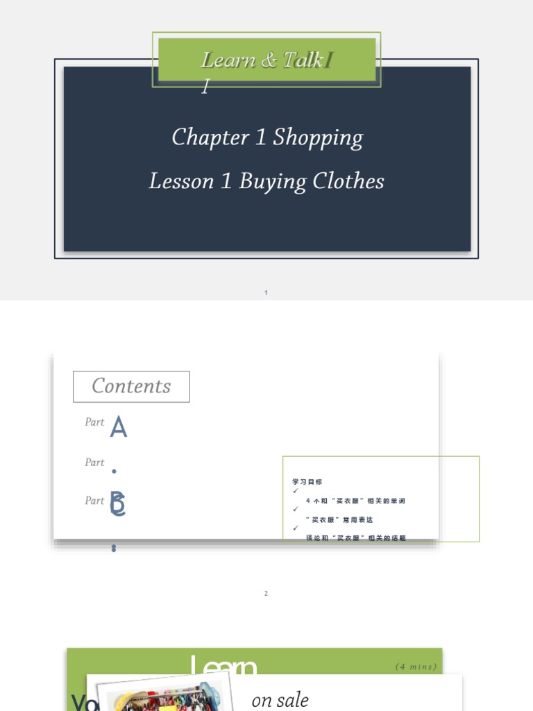 Shopping for Clothes: A Beginner Conversation Lesson | PDF | Applied ...