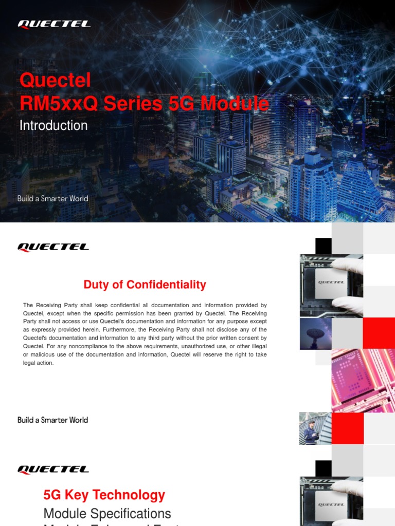 Quectel RM5xxQ Series 5G Module Introduction V1.5 | PDF | Computer ...