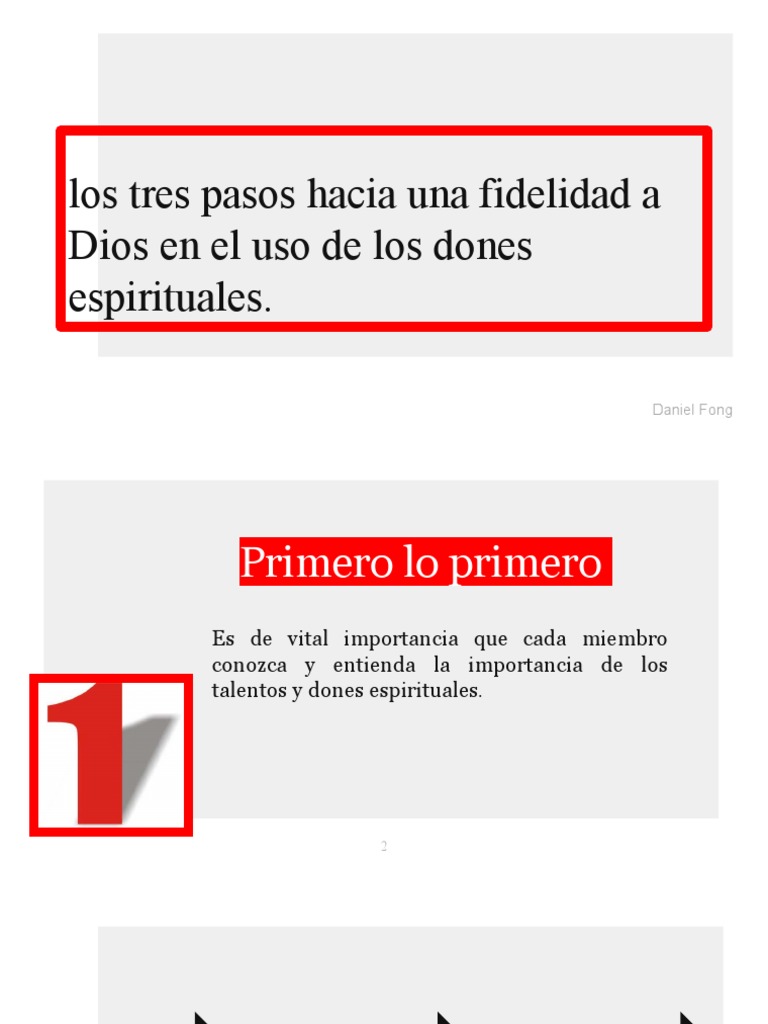Dones espirituales: pasos hacia la fidelidad | PDF | Cristo (título) | Dios