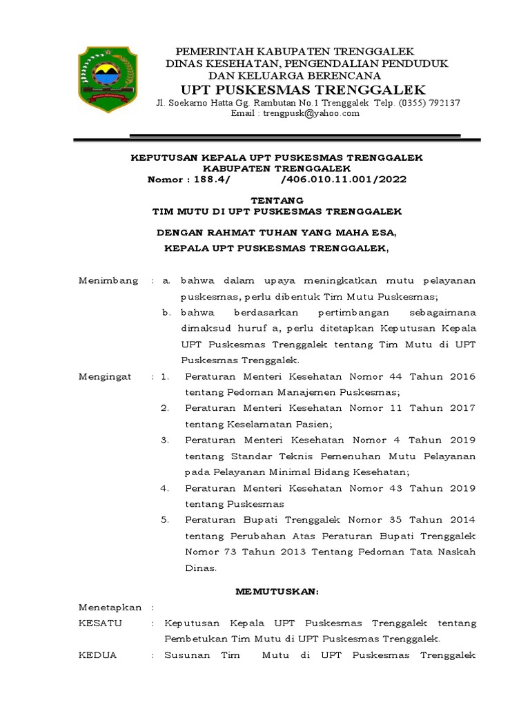 SK Mutu 2022 Fix Baru | PDF
