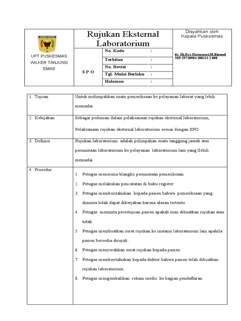 8.1.7.f.SPO Rujukan Eksternal Laboratorium. | PDF