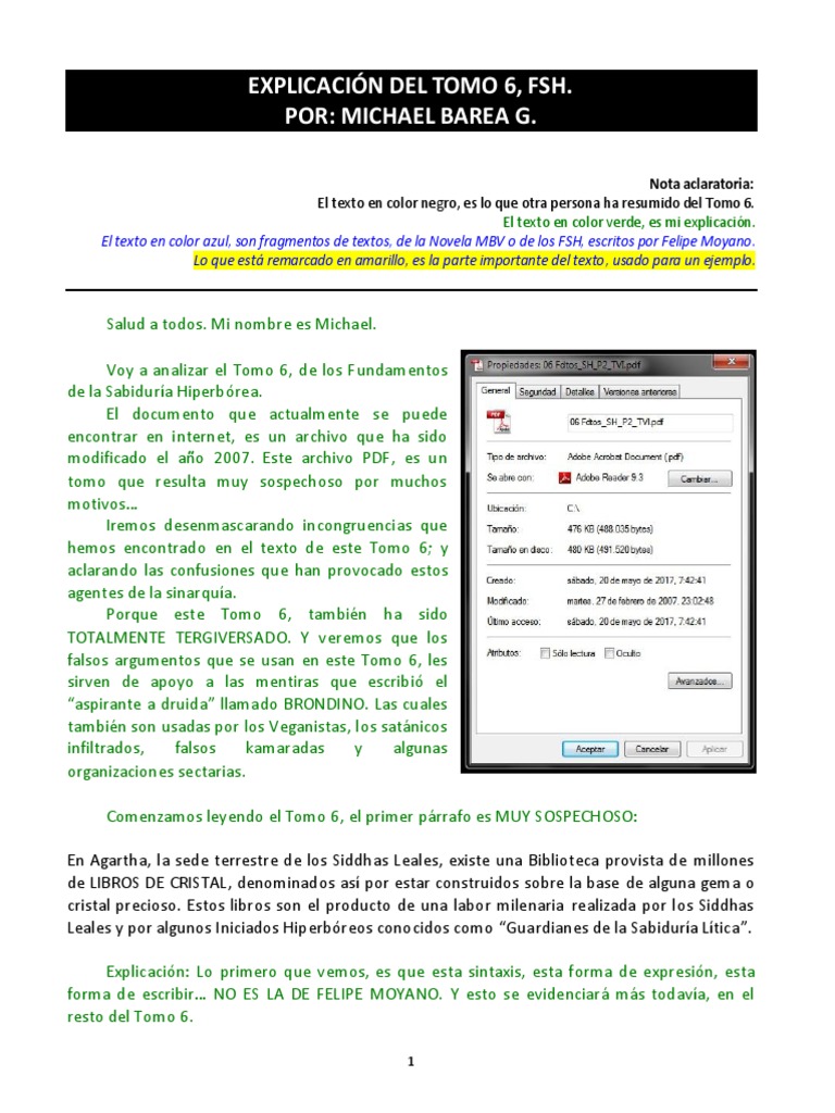 Explicación Del Tomo 6 | PDF | Alma | Karma