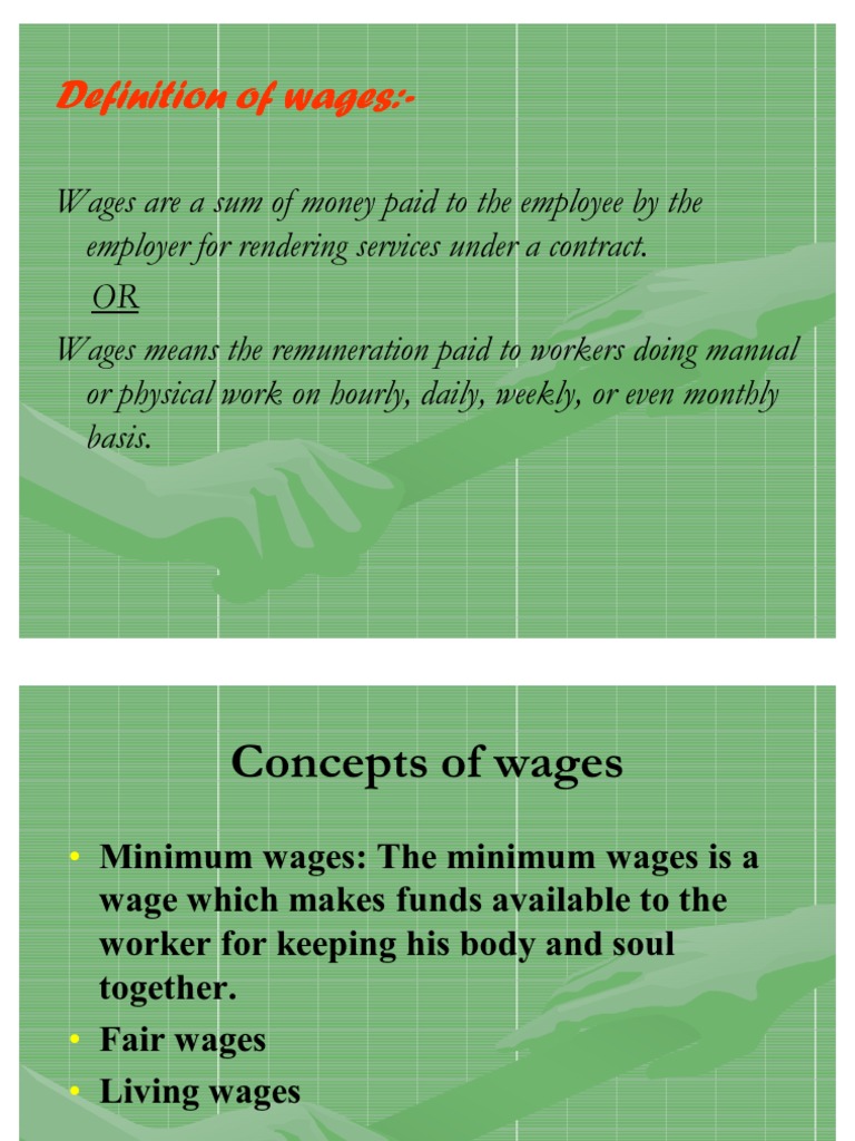 Understanding Wages: Definitions, Concepts, Components, Objectives ...