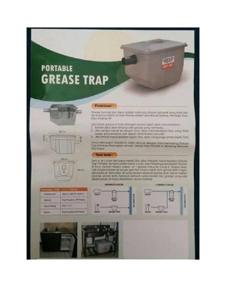 Grease Trap | PDF
