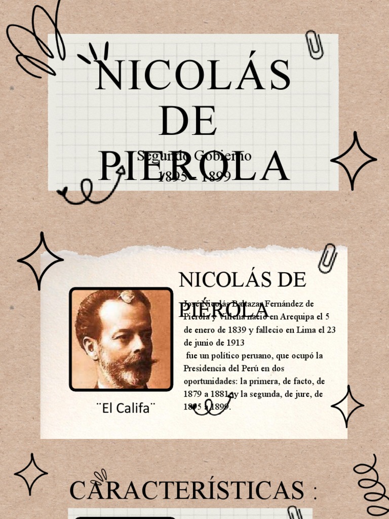 Nicolás de Piérola | PDF | Perú | América del Sur