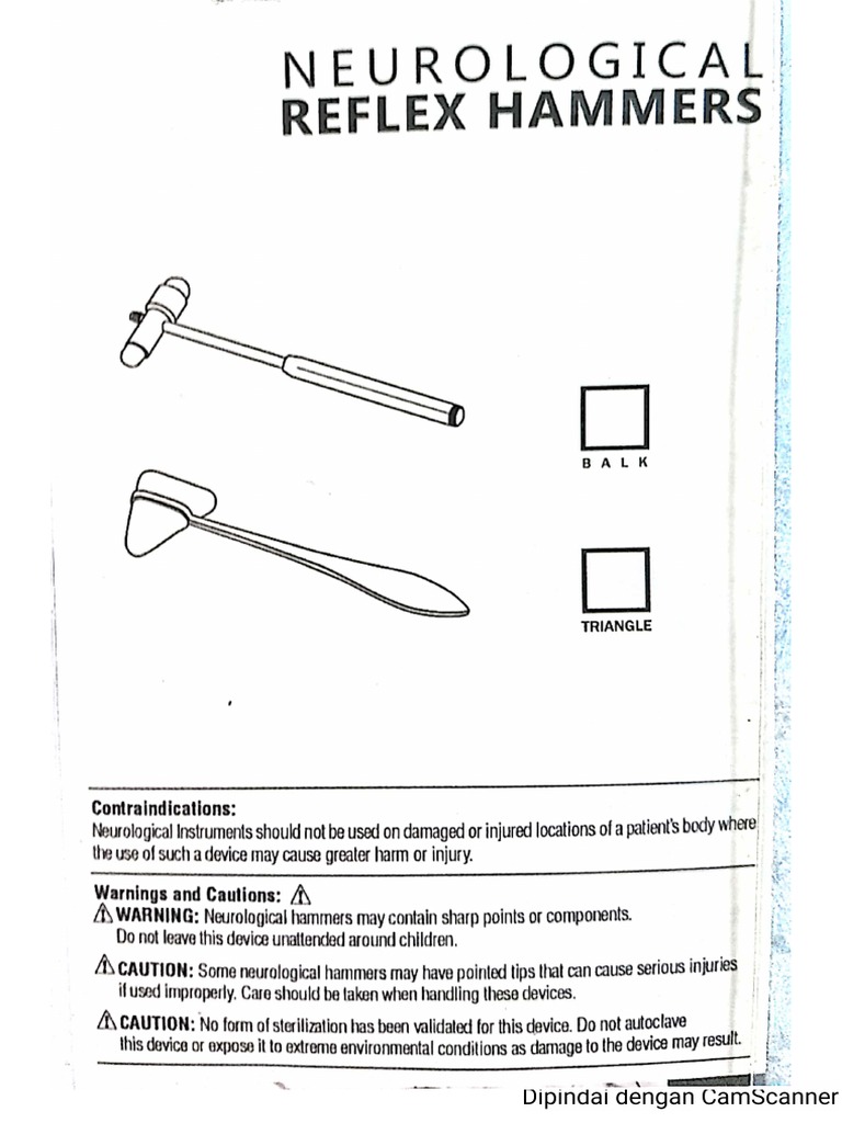 Neurological Reflex Hammers | PDF