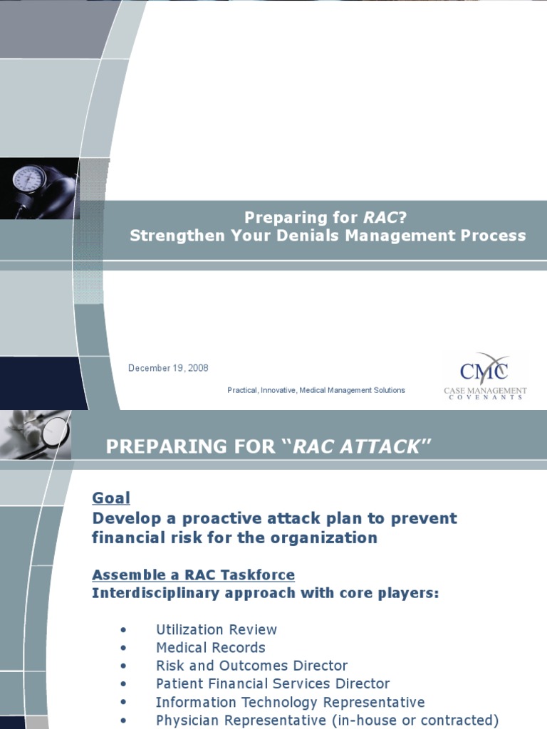 Preparing For RAC? Strengthen Your Denials Management Process | PDF ...
