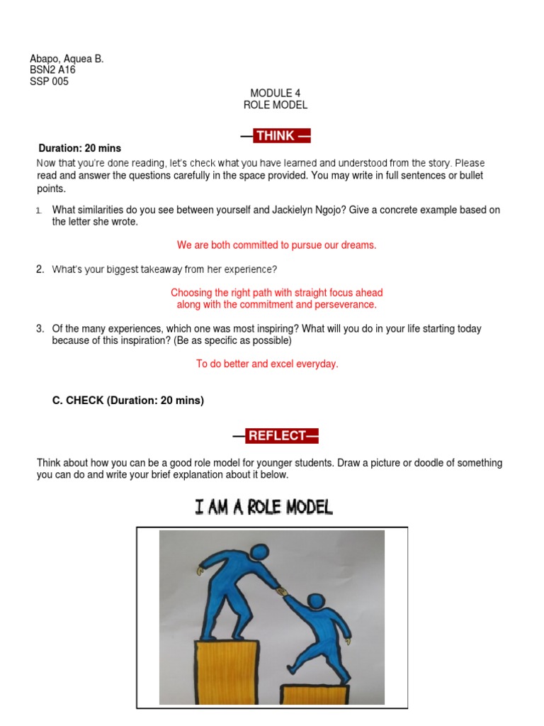 Module 4 ROLE MODEL | PDF