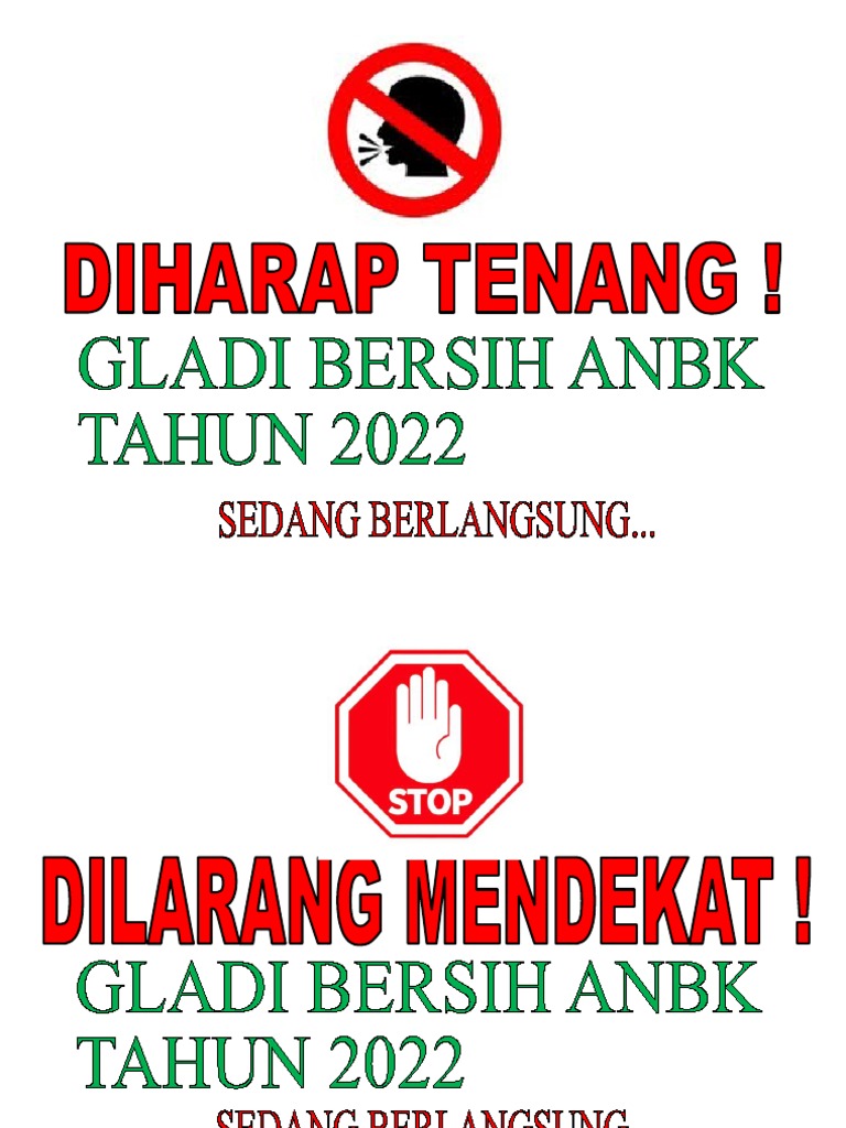 Harap Tenang - Anbk | PDF