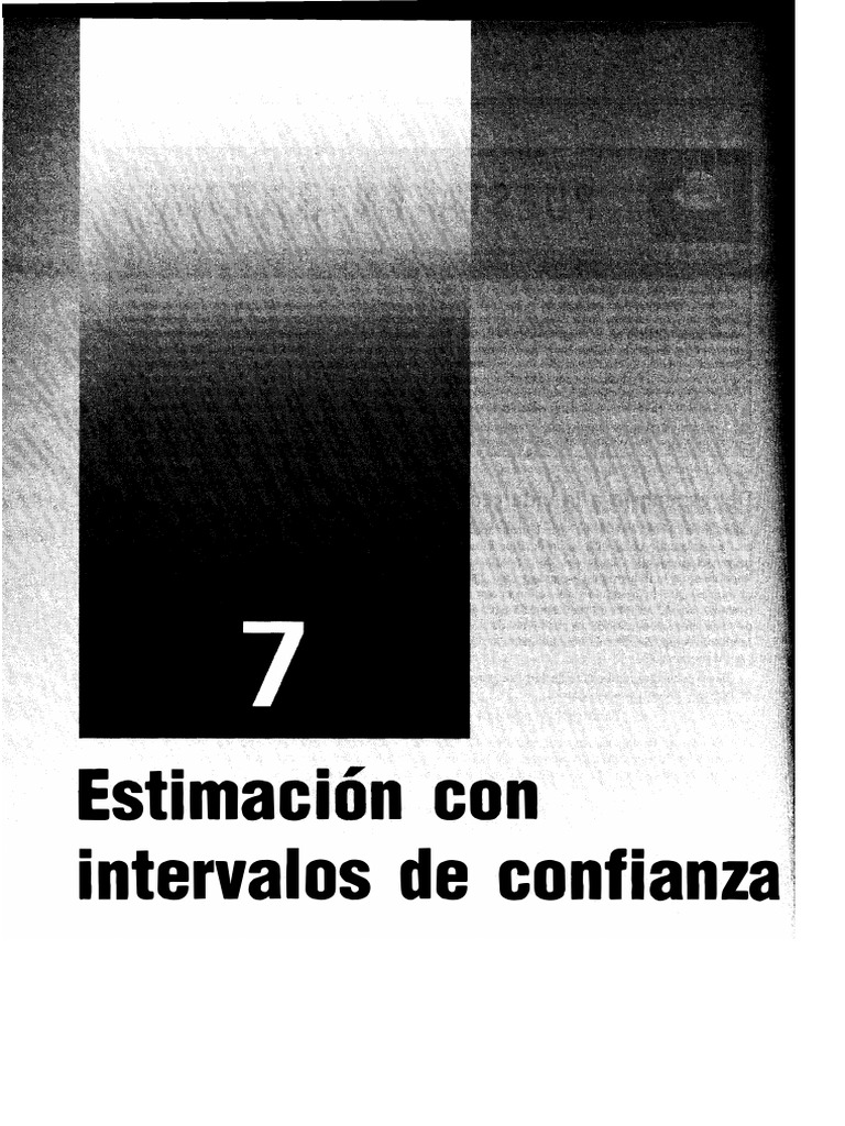 Webster (2000) Capítulo 7 Estimación Con Intervalos de Confianza | PDF | Intervalo de confianza ...