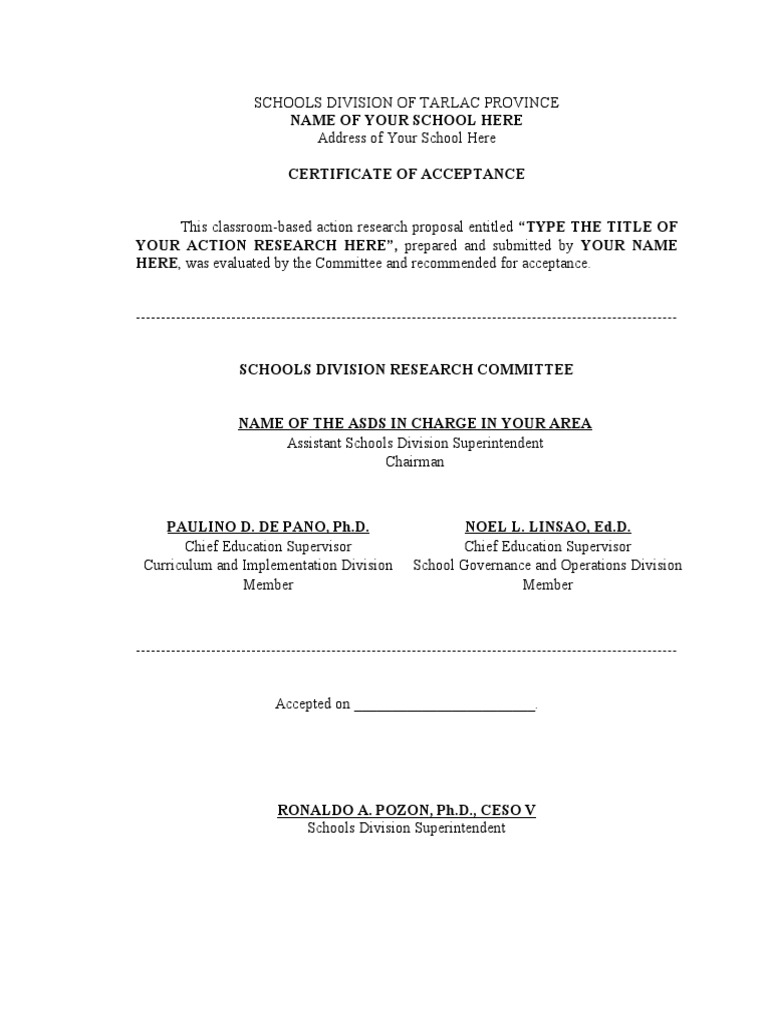 Action Research Template | Download Free PDF | Hypothesis | Scientific ...