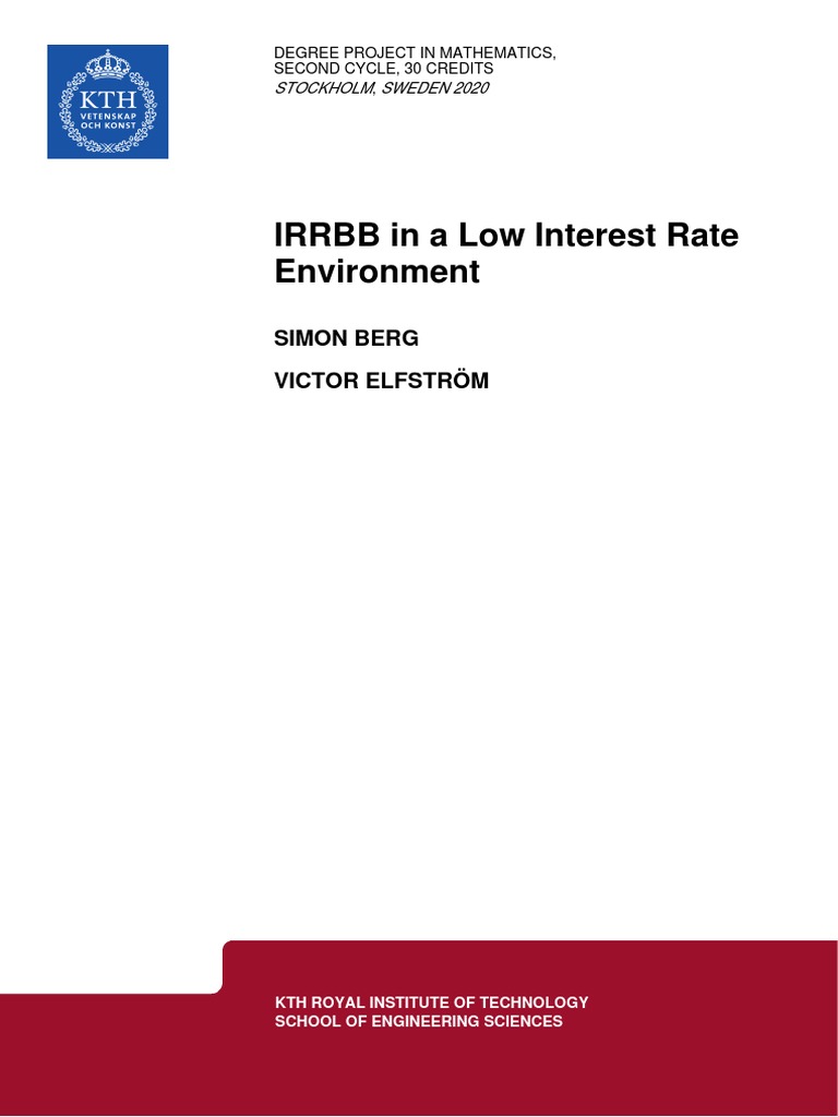IRRBB Under Low Rate Environment | PDF | Interest | Yield Curve