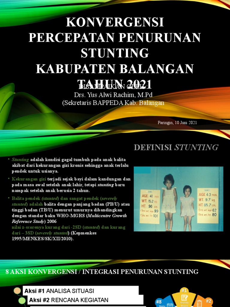 Penurunan Stunting di Balangan 2021 | PDF