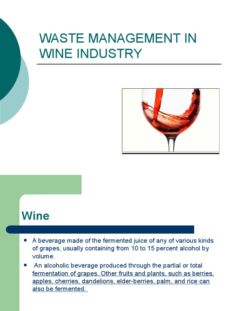Waste Management in Wine Production | PDF | Wine | Winemaking