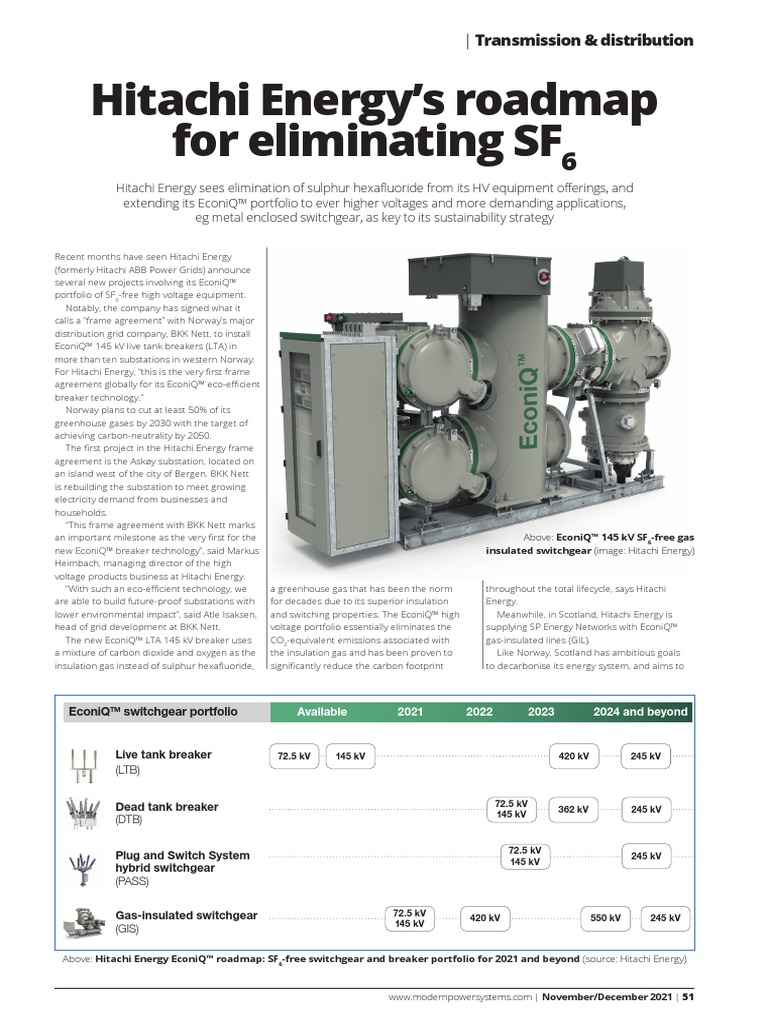 Hitachi Energy S Roadmap To Eliminating SF 1642383666 | PDF ...