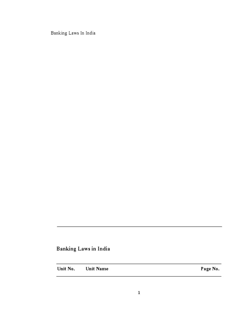 Banking Law Study Materials | PDF | Reserve Bank Of India | Banks