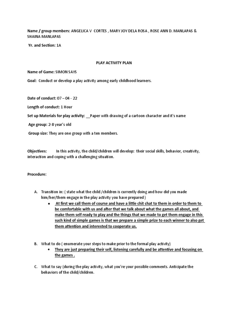 Simon Says: An Activity Plan to Develop Social Skills, Creativity, and ...