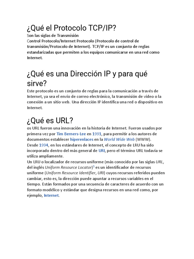 Qué El Protocolo TCP | PDF