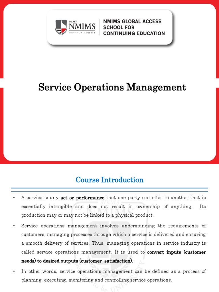 Service Operations Management | PDF | Internet Of Things | Internet