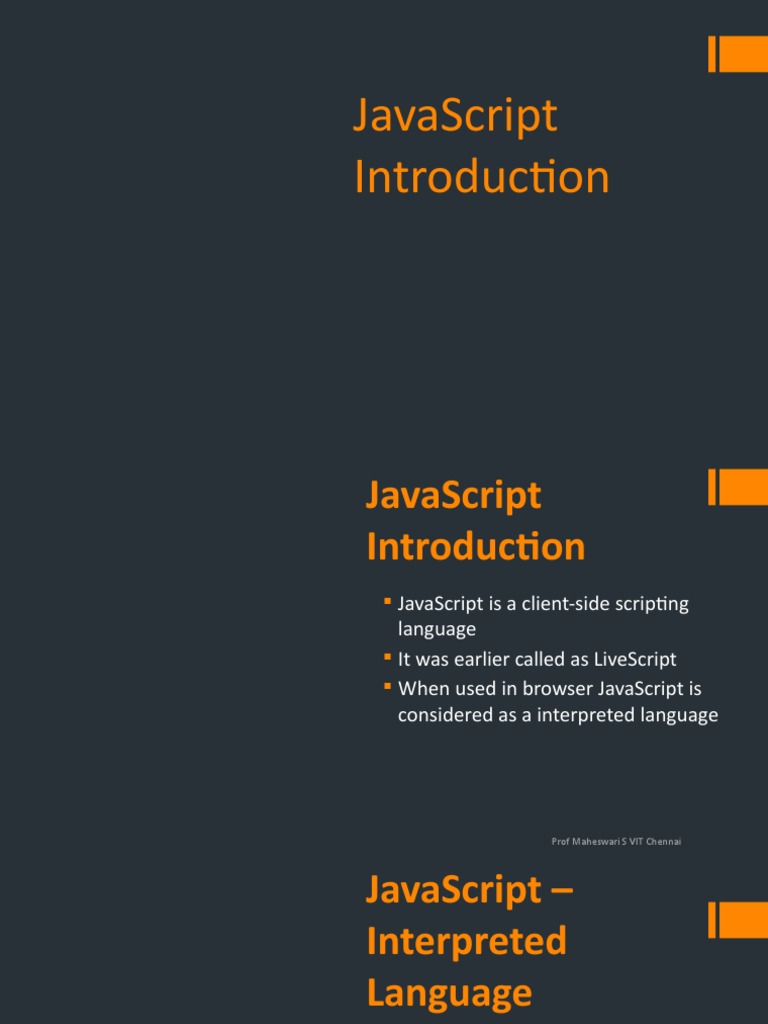 M3 - Part1 - JavaScript Introduction | Download Free PDF | Java Script ...