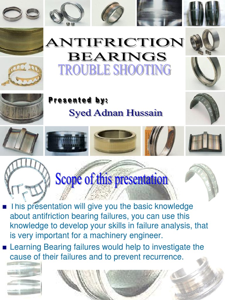 Bearing Presentation | PDF | Wear | Bearing (Mechanical)