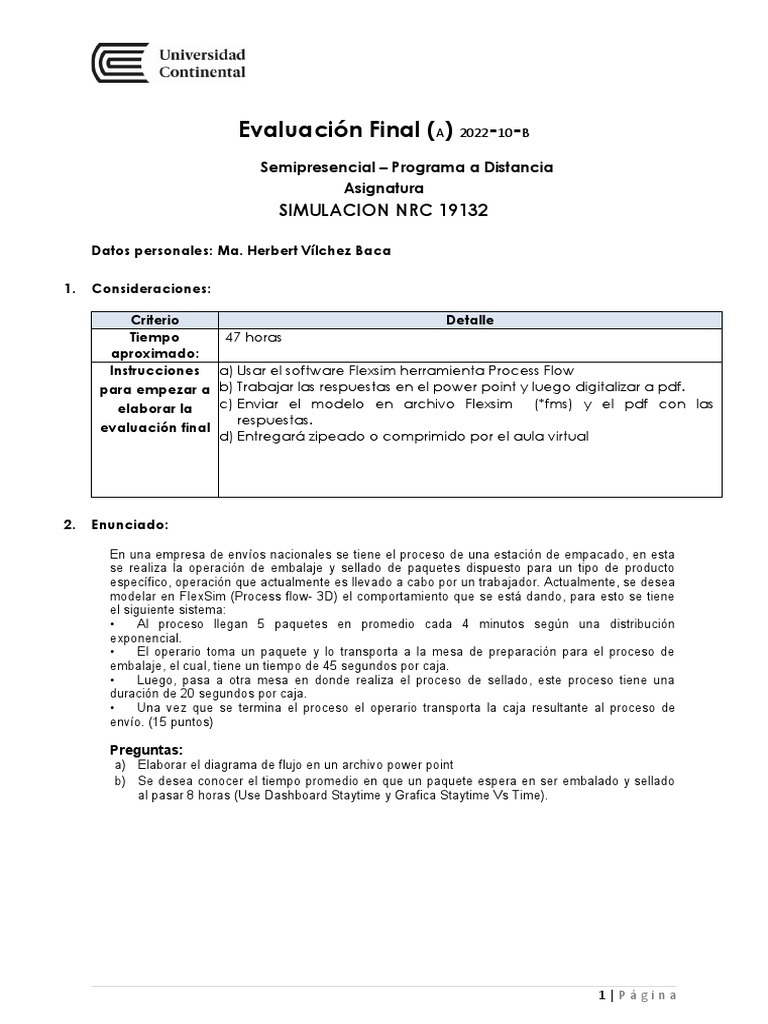 Simulacion Consigna NRC 19132 | PDF