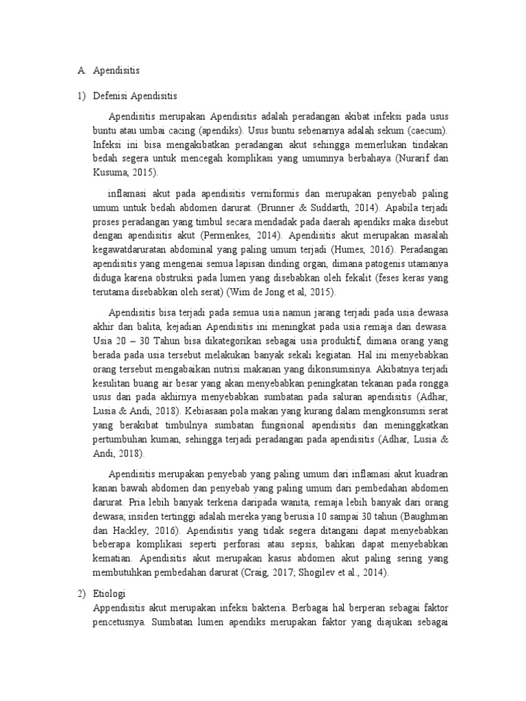 Apendisitis LP | PDF