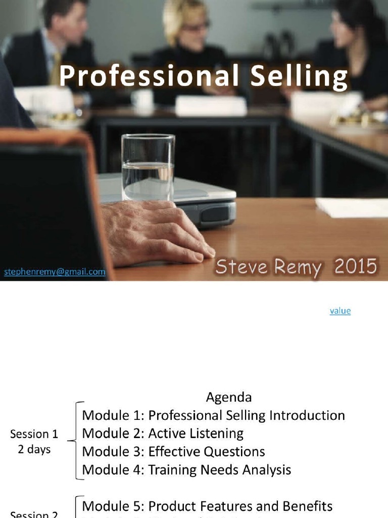 Professional Selling 2 2016 58501835 | PDF