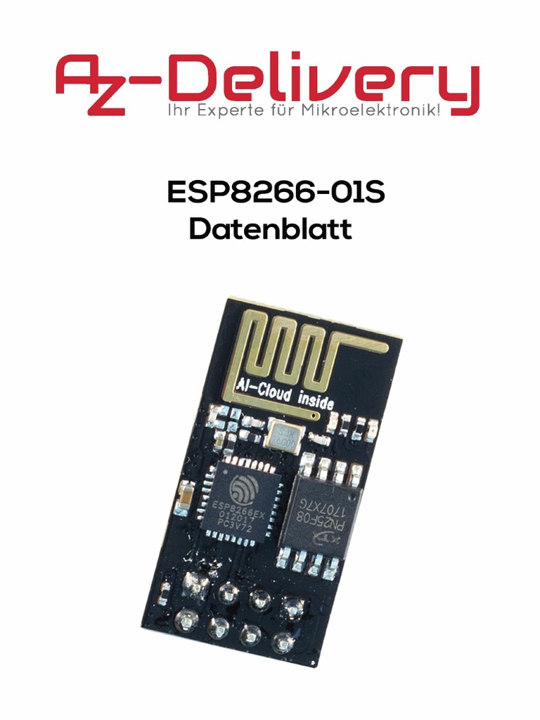 Esp8266 01s Datenblatt Az Delivery Vertriebs Gmbh Pdf
