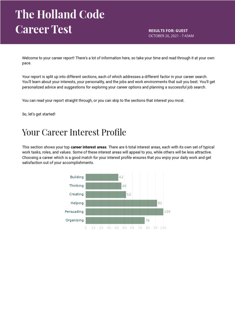 Free Holland Code Assessment Report | PDF | Procurement | Waiting Staff