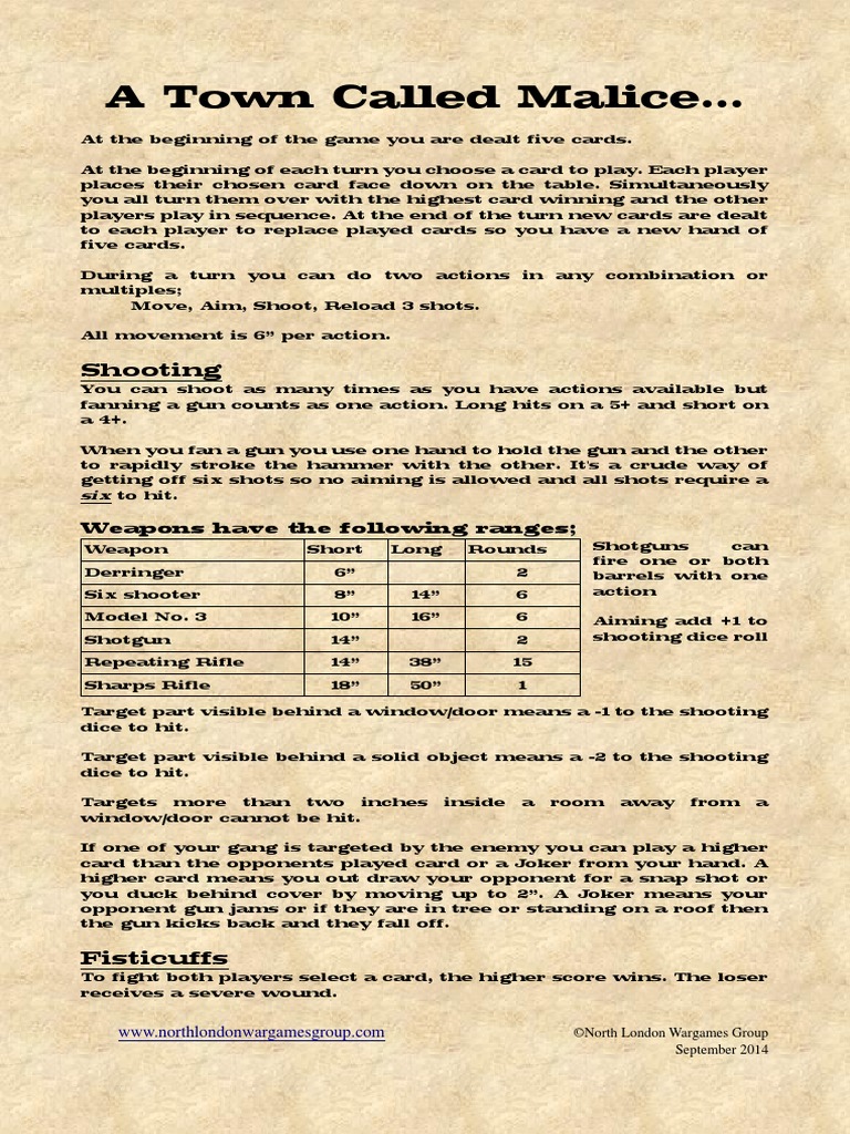 A Town Called Malice | PDF | Shotgun | Rifle