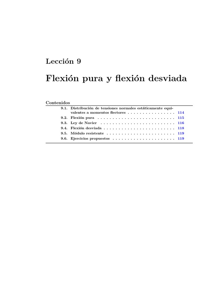 T9 Flexion Pura Desviada | PDF | Doblar | Viga (Estructura)