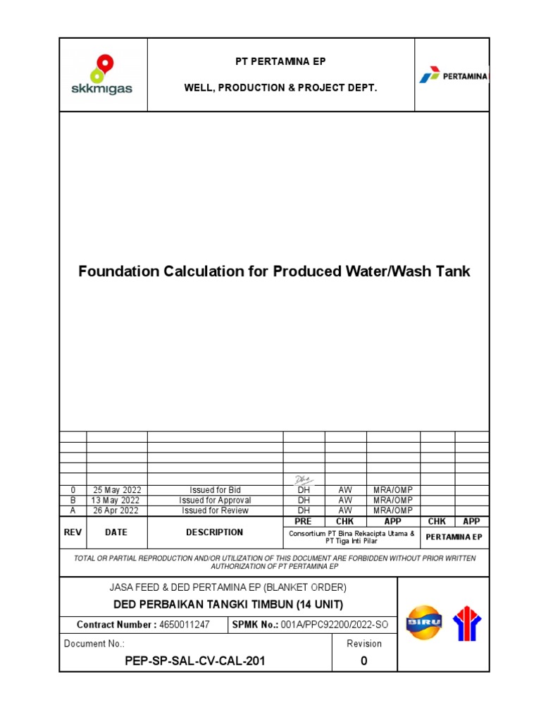 PEP-SP-SAL-CV-CAL-201 - Foundation Calculation For Produce WaterWash ...